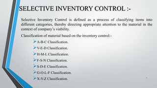 Inventory management | PPTX
