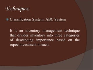 Inventory management | PPT