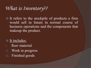 Inventory management | PPT