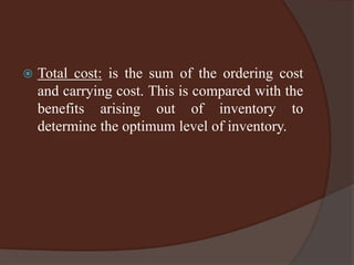 Inventory management | PPTX