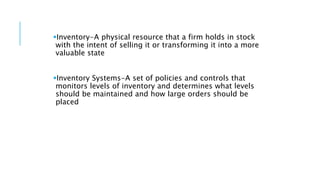 Inventory management | PPT