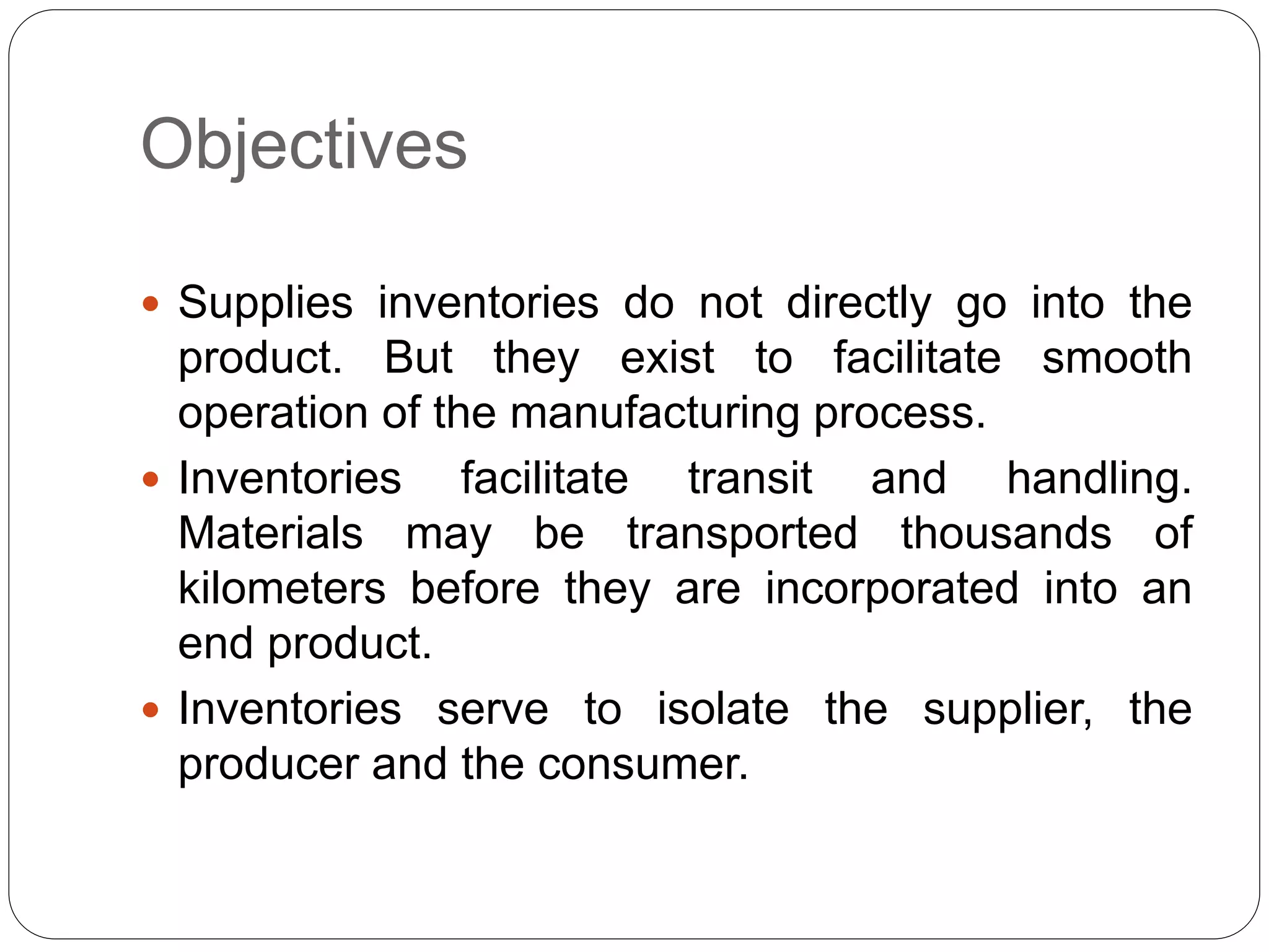 Inventory management | PPTX