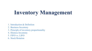 Inventory management | PPT