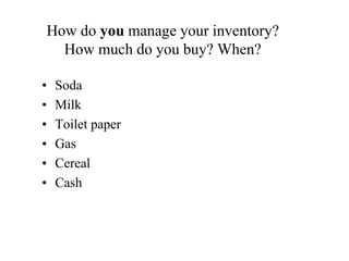 Inventory management | PPSX