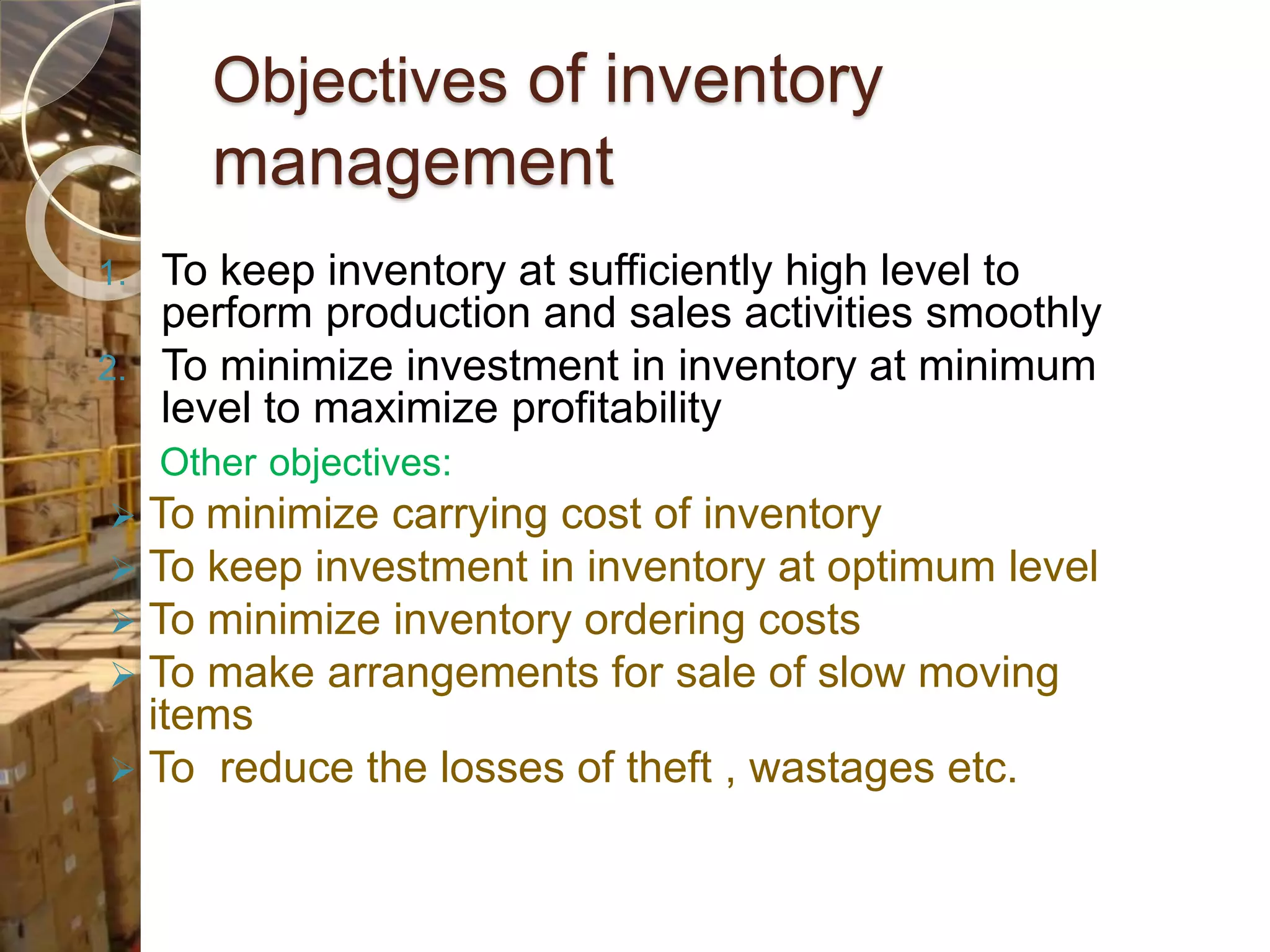 Inventory management.. | PPTX | Logistics | Business