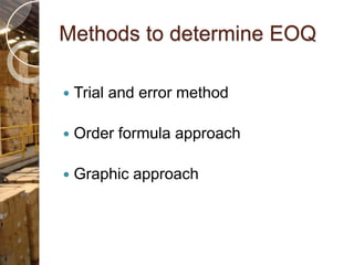 Inventory management.. | PPTX | Logistics | Business