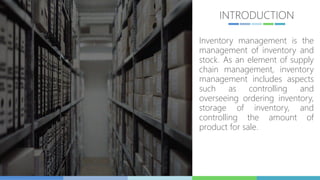 Inventory management | PPTX | Logistics | Business