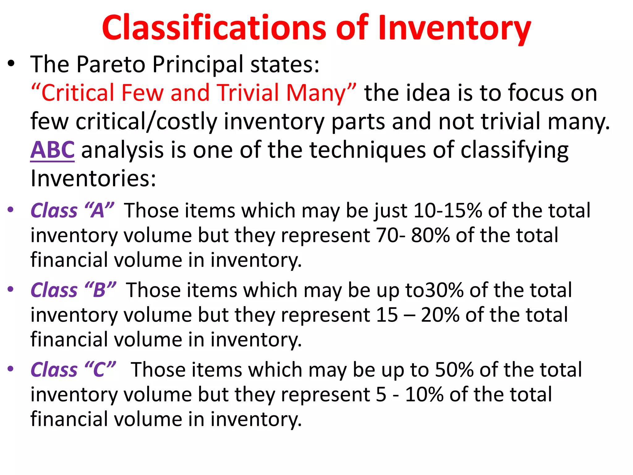 Inventory management | PPTX