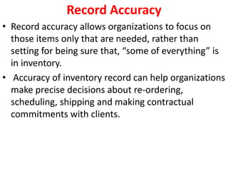 Inventory management | PPTX
