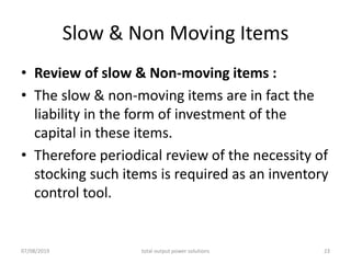 INVENTORY MANAGEMENT IN A TPS SECTION. | PDF