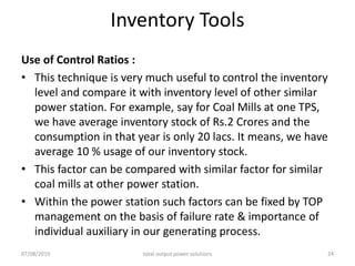 INVENTORY MANAGEMENT IN A TPS SECTION. | PDF