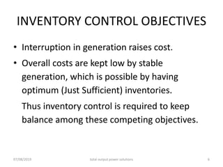 INVENTORY MANAGEMENT IN A TPS SECTION. | PDF