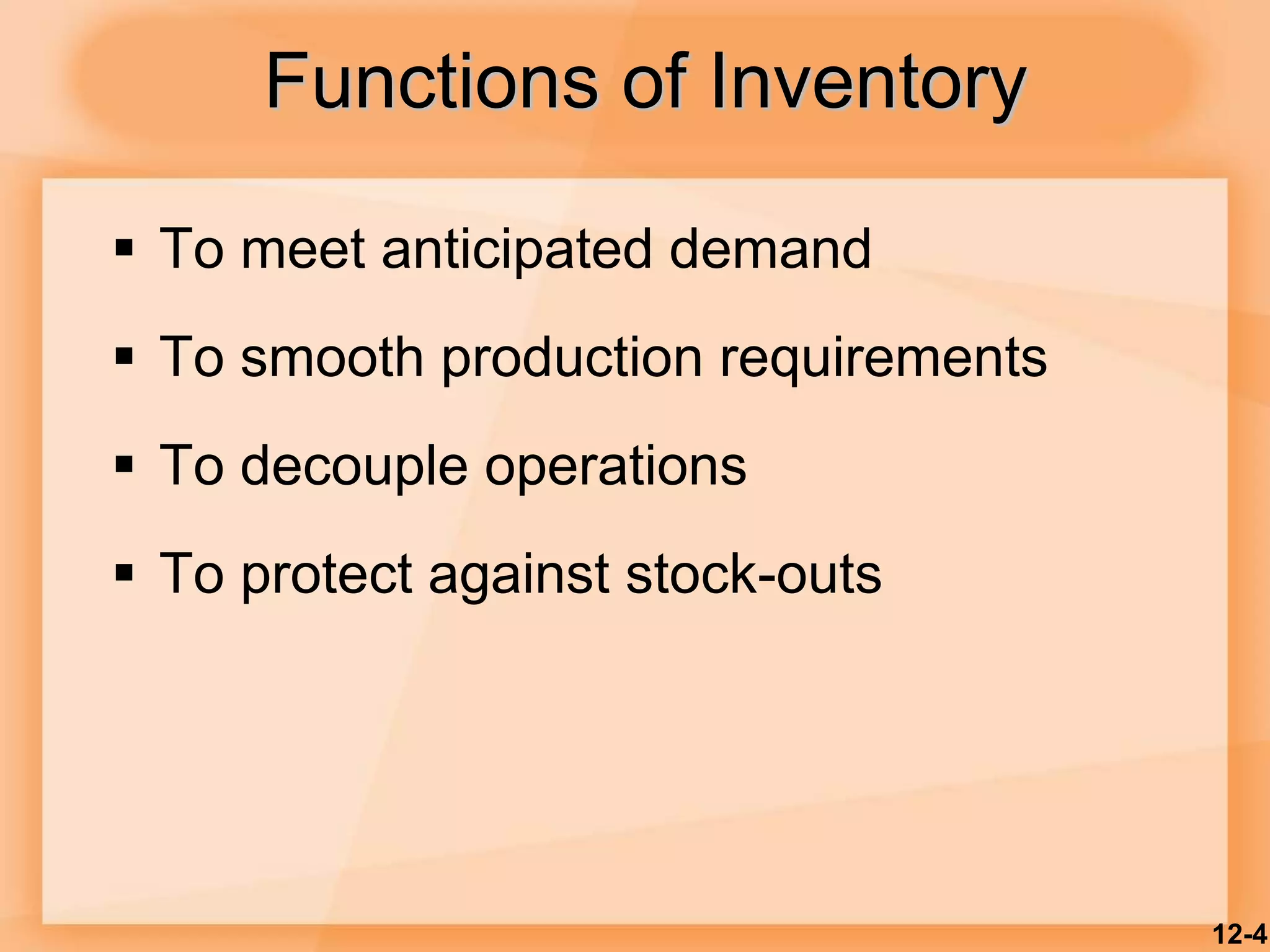 Inventory management | PPT