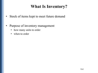 Inventory management | PPT