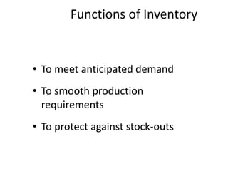 Inventory management | PPT