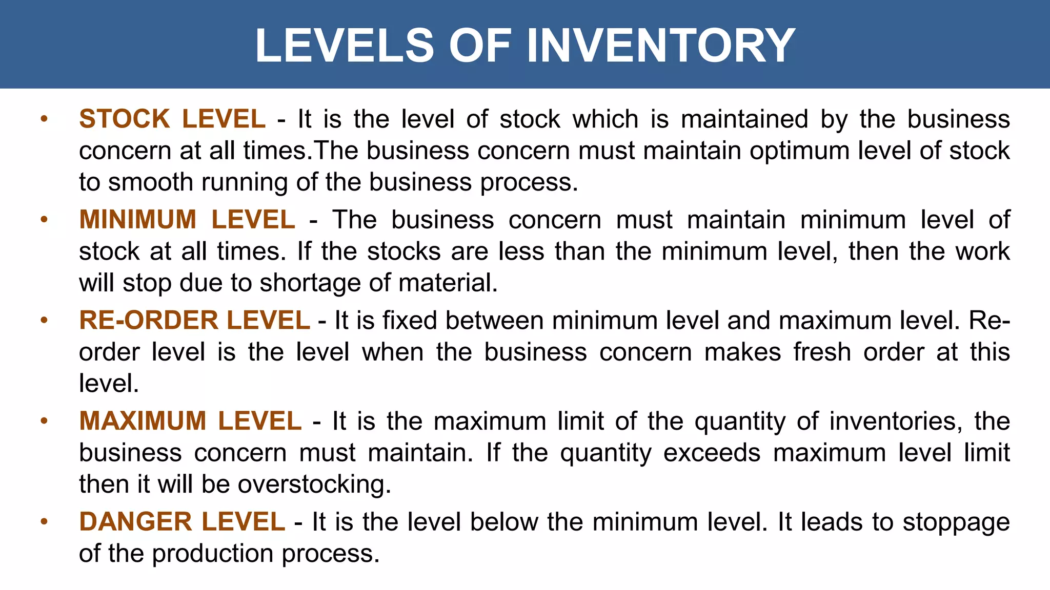 Inventory Management | PPTX | Logistics | Business