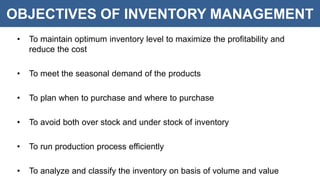 Inventory Management | PPTX | Logistics | Business