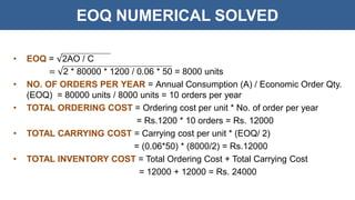 Inventory Management | PPTX | Logistics | Business