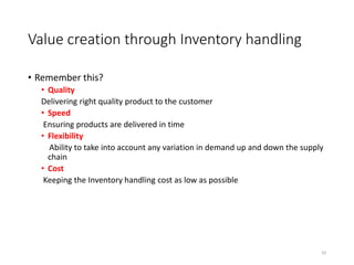 Supply chain management INVENTORY MANAGEMENT IN A SUPPLY CHAIN | PPT
