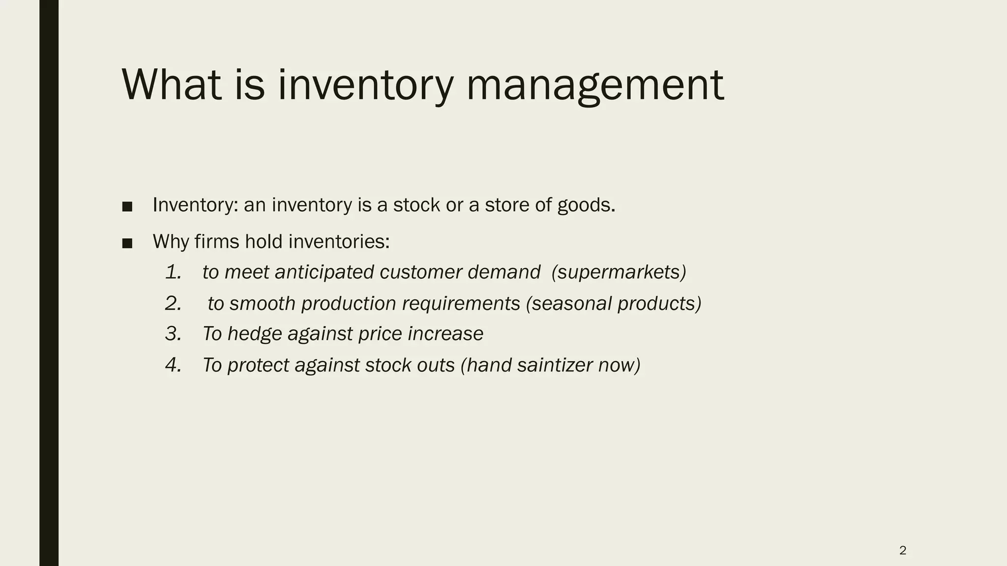 Inventory management Q&A | PDF
