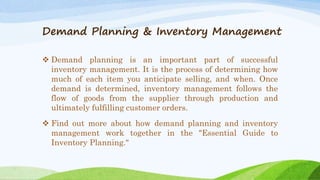 Inventory Management | PPTX | Logistics | Business