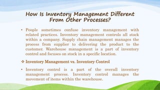 Inventory Management | PPTX | Logistics | Business