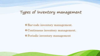 Inventory Management | PPTX | Logistics | Business