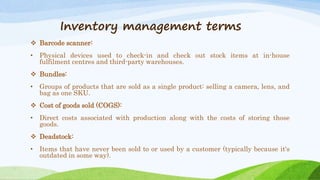Inventory Management | PPTX | Logistics | Business