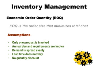 Inventory Management for Supply chain management | PDF