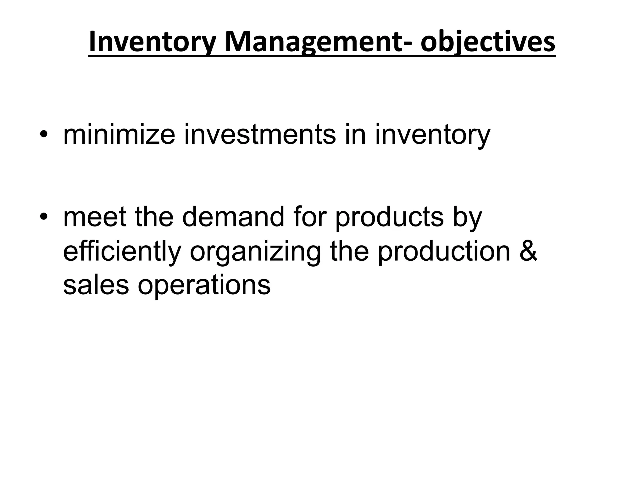 Inventory management ABC Analysis, EOQ formula | PPT