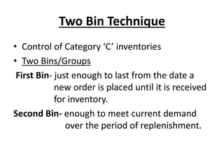 Inventory management ABC Analysis, EOQ formula | PPT