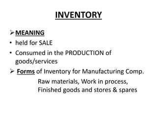 Inventory management ABC Analysis, EOQ formula | PPT