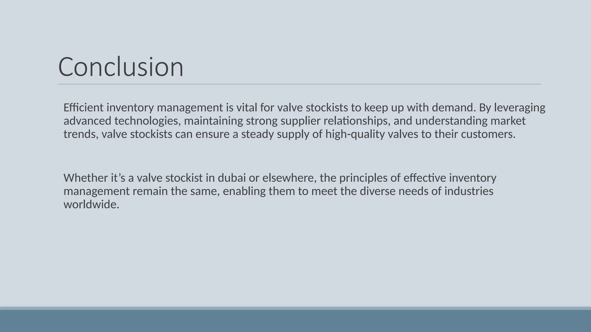 Inventory Management: How Valve Stockists Keep Up with Demand | PPTX