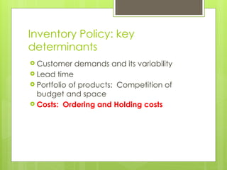 INVENTORY MANAGEMENT_operations management | PPTX