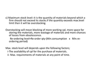 Inventory management m.com 2 sem | PPT