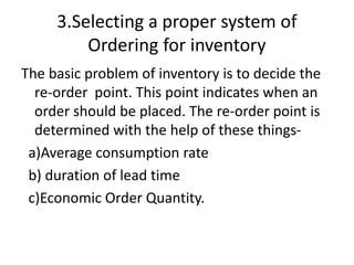 Inventory management m.com 2 sem | PPTX