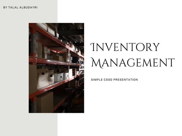 Inventory Management 1, Explain common inventory replenishment systems ...