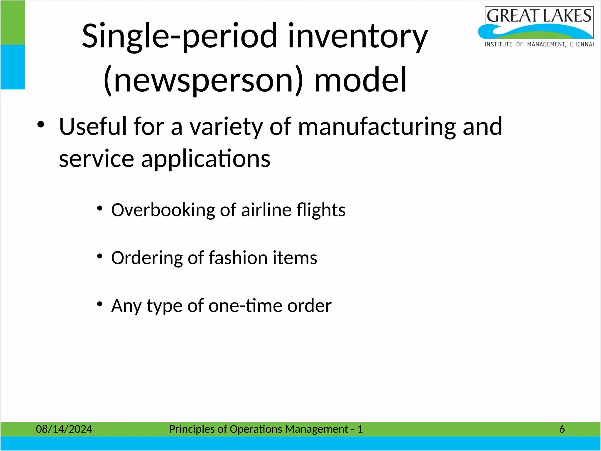 Inventory management in operations for mba | PPTX