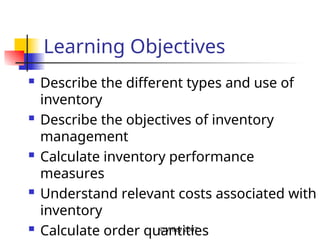 INVENTORY MANAGEMENT for industrial engineering management .ppt