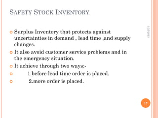 Inventory management | PPTX