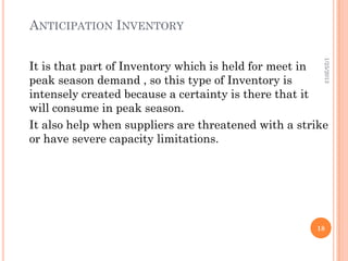 Inventory management | PPTX
