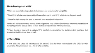 Inventory Management 3- UPC, SKU & Terms | PDF