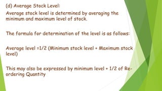 Inventory management and control | PPTX