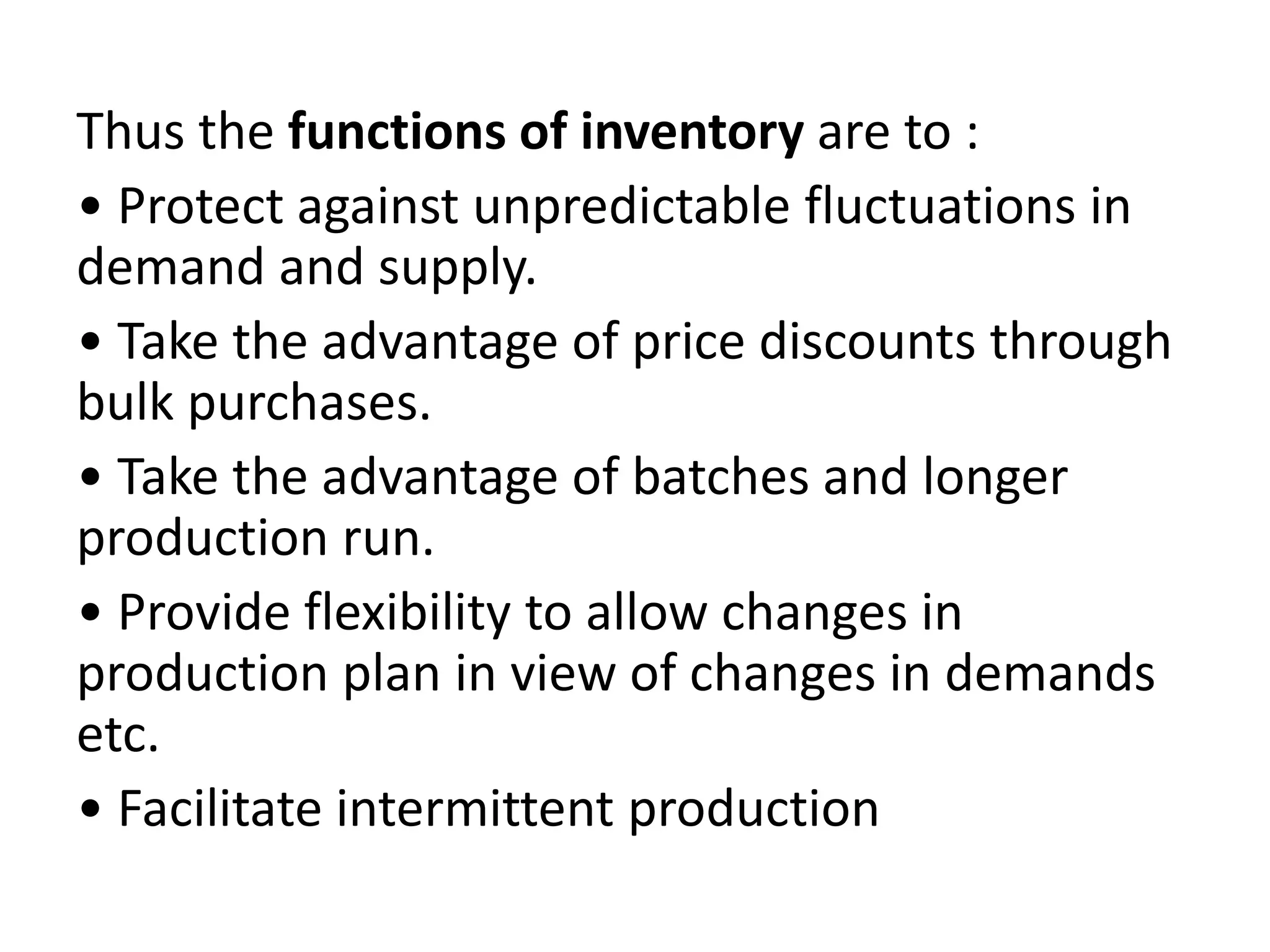 Inventory management and control | PPTX
