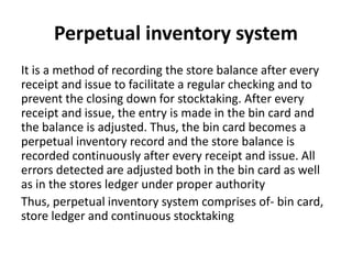 Inventory management and control | PPTX