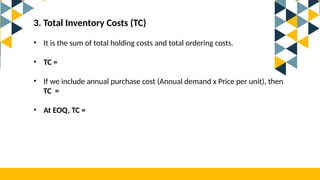 Inventory Management Chapter 6 Numericals Pptx