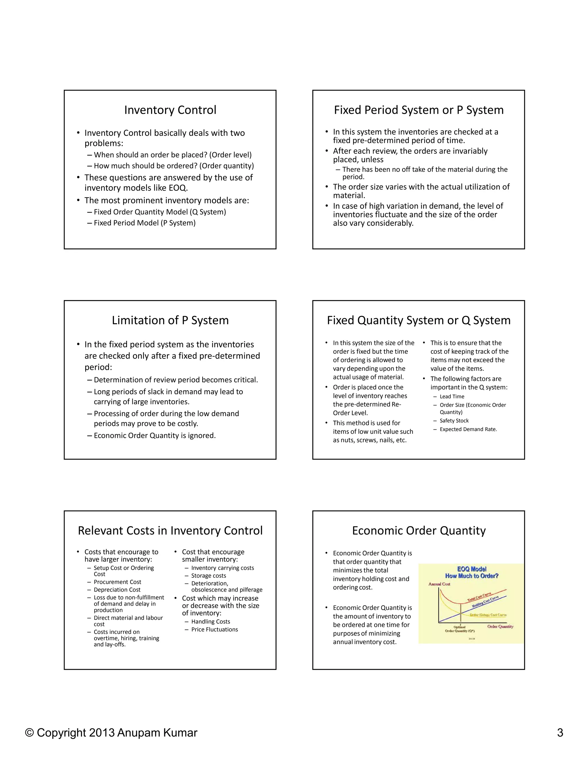 Inventory management & control | PDF