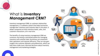 Data-Driven Logistics: Inventory Management CRM's Strategic Impact | PDF