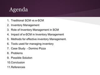 Inventory management in scm | PDF