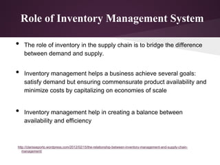 Inventory management in scm | PDF
